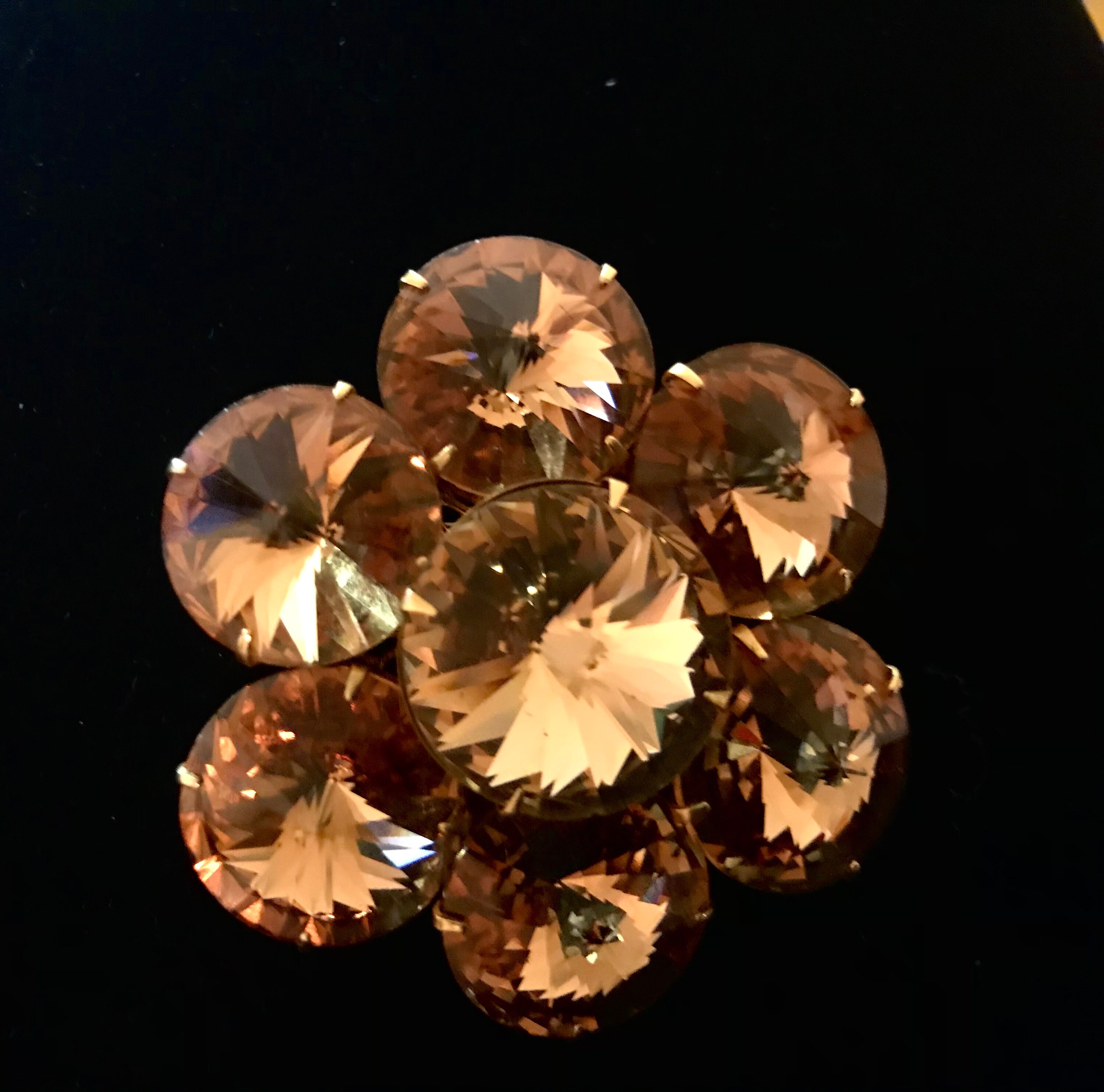 Amber Waves of Gold! Vintage Unsigned Golden Orange Amber Ravoli 7 ...