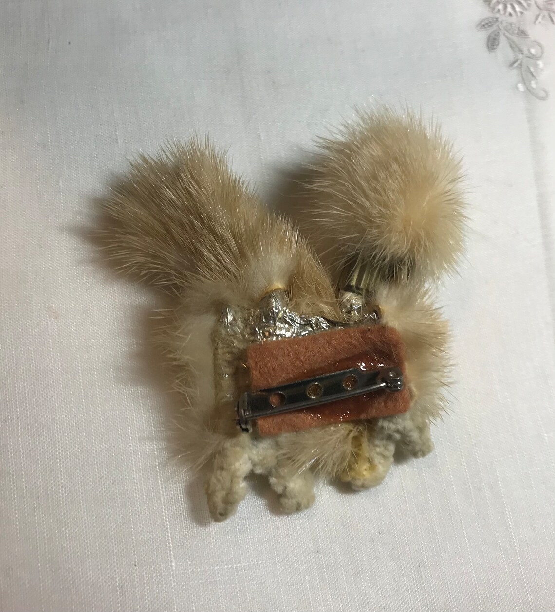 Furry Friends in Mink! Vintage Jewelry Fur Mink Figural Dog Lapel ...