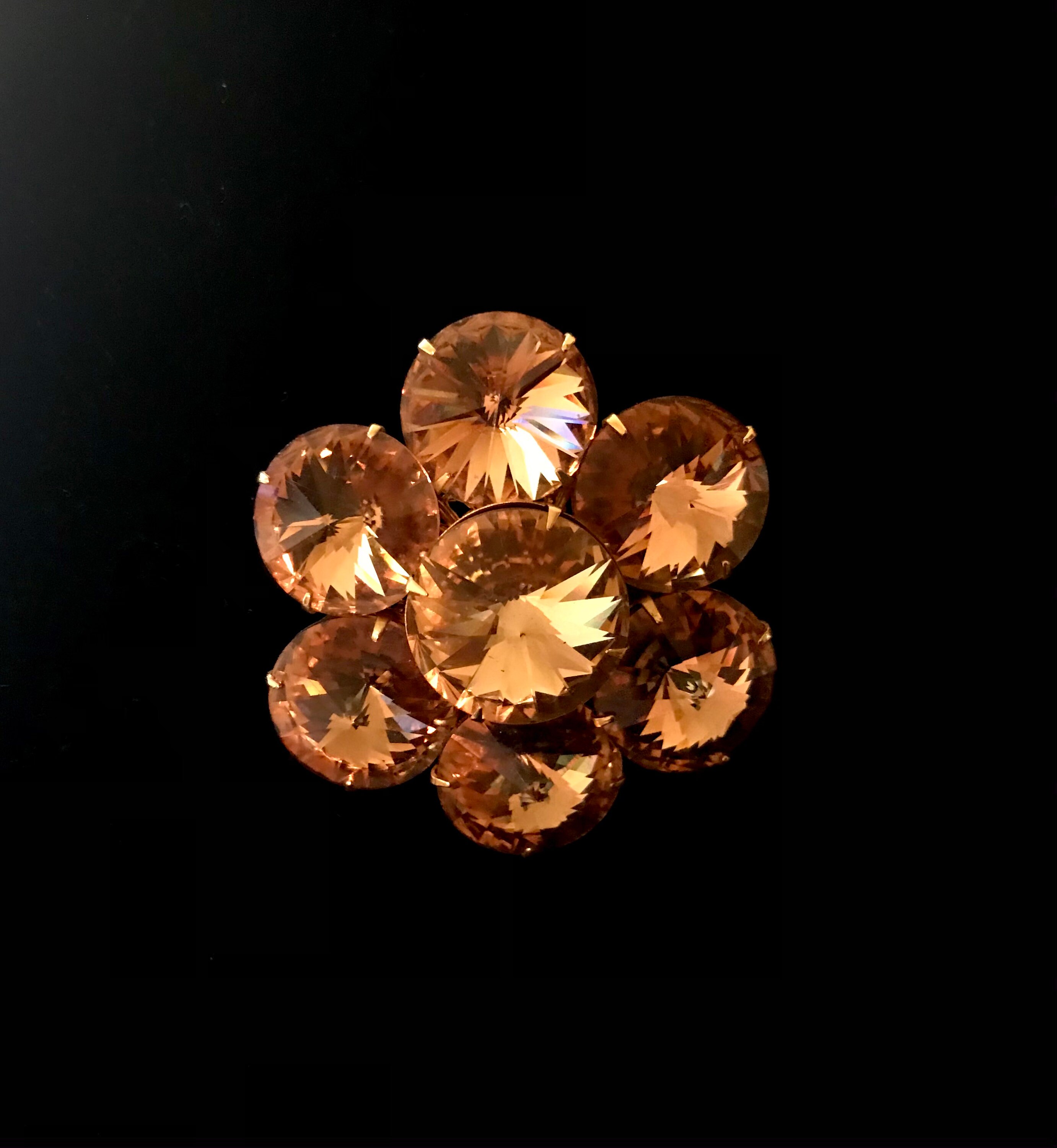 Amber Waves of Gold! Vintage Unsigned Golden Orange Amber Ravoli 7 ...