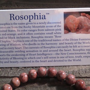 Beautiful Rare Rosophia Natural Crystal Bracelet 8mm Round Divine Love ...