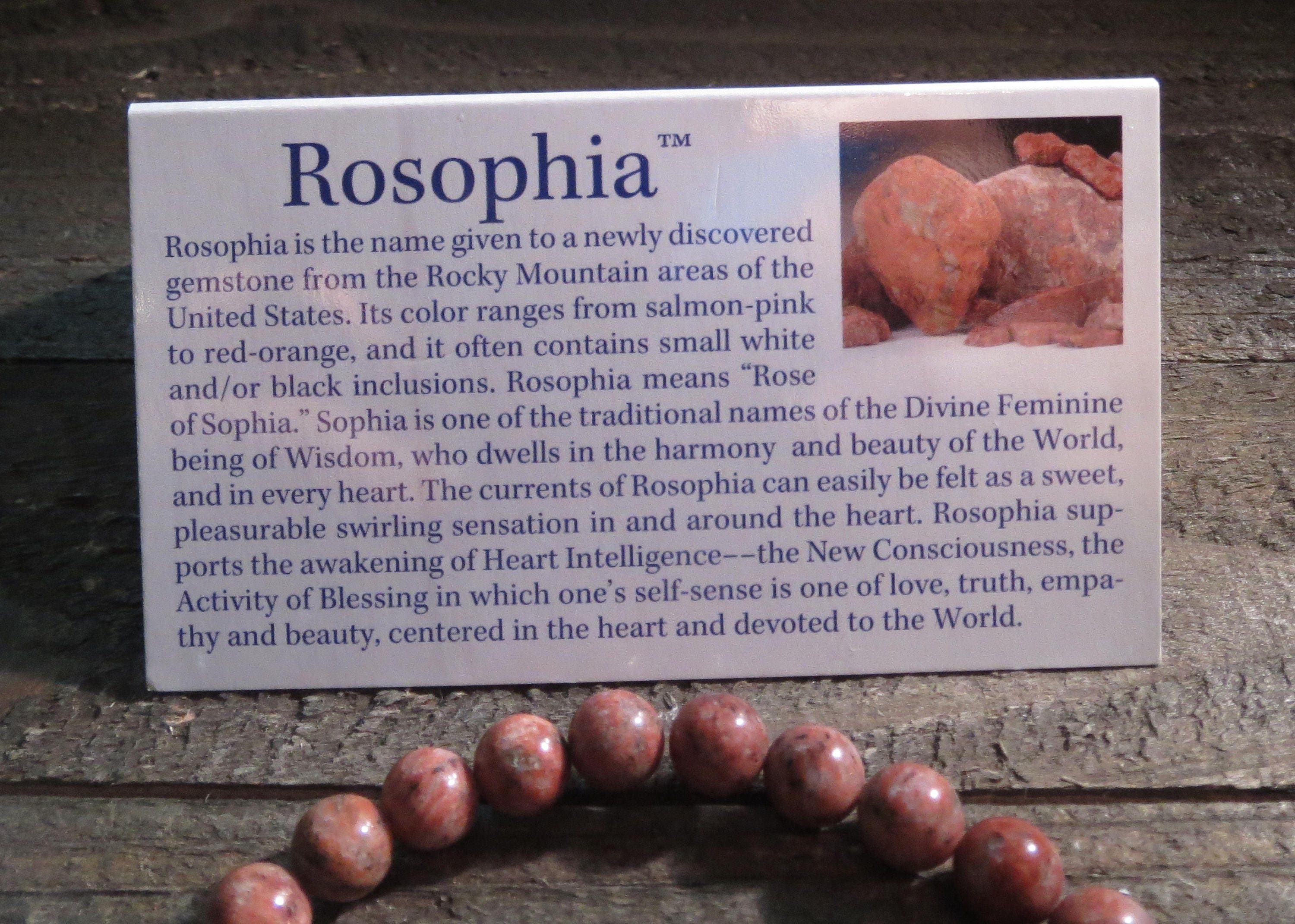 Beautiful Rare Rosophia Natural Crystal Bracelet 8mm Round - Etsy