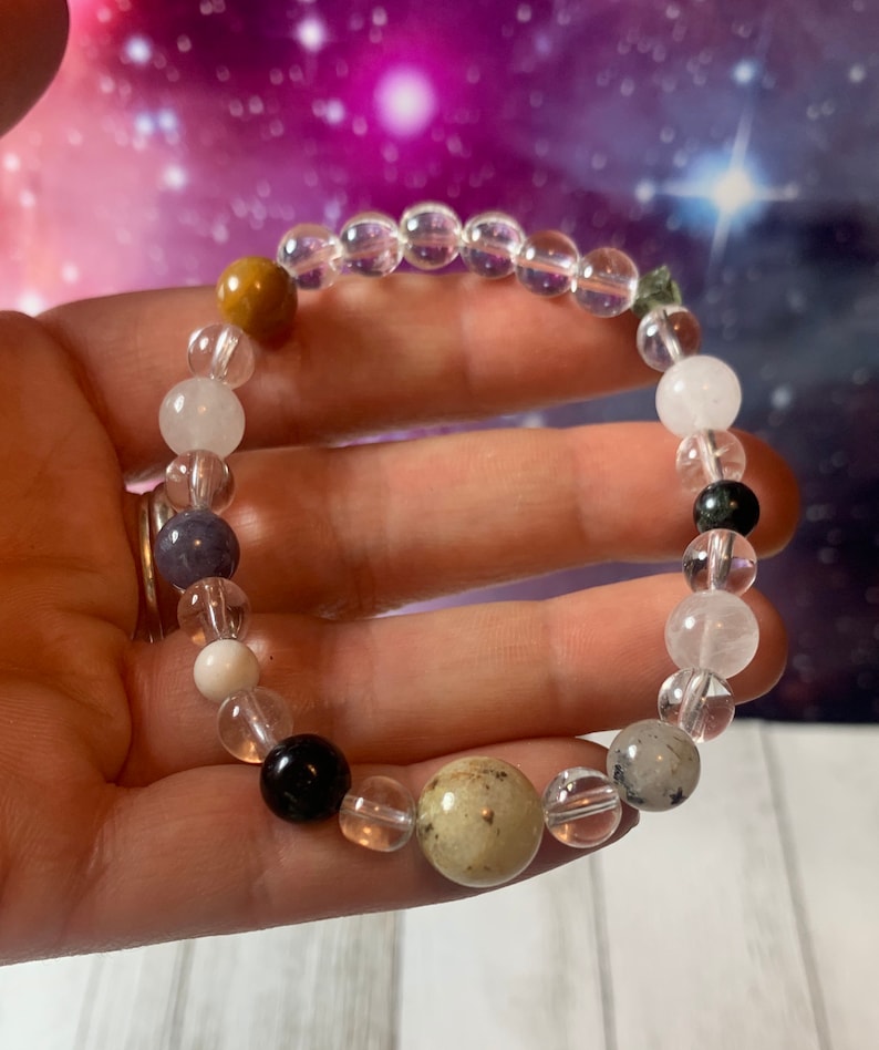 SYNERGY 12 CRYSTAL BRACELET Phenacite Moldavite Petalite Herderite - Etsy