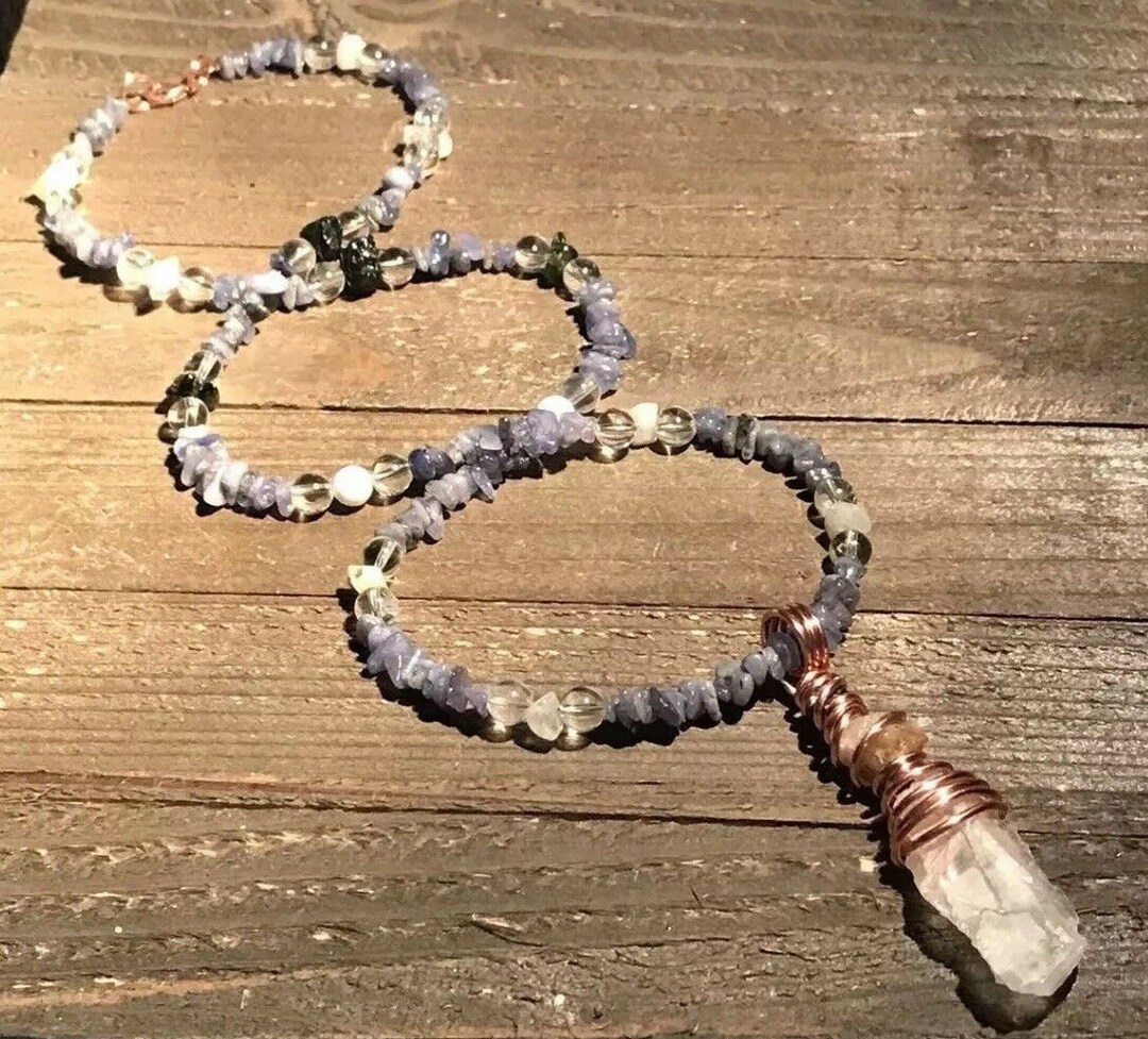 Rare Synergy 12 Twelve HERDERITE PHENACITE MOLDAVITE Necklace - Etsy
