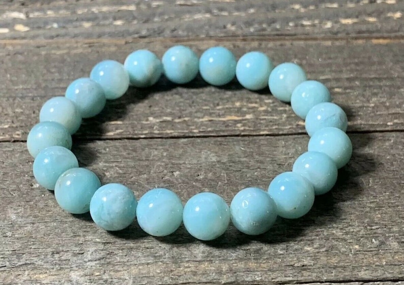 Rare Azumar Quartz Kaolinite Natural Crystal Bracelet 8mm Round - Etsy