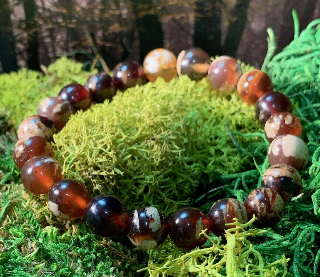 AMBER PETRIFIED TREE Sap Resin Genuine A Grade Gem Bracelet - Etsy