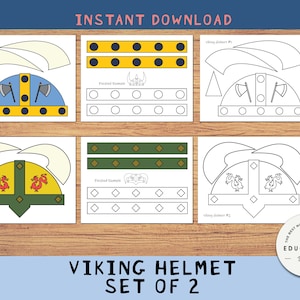 Printable Viking Helmets for Adult and Child - Etsy