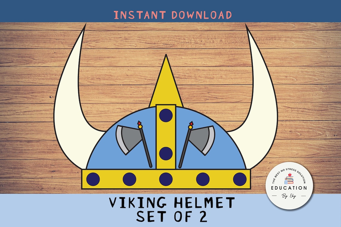 Printable Viking Helmets for Adult and Child - Etsy