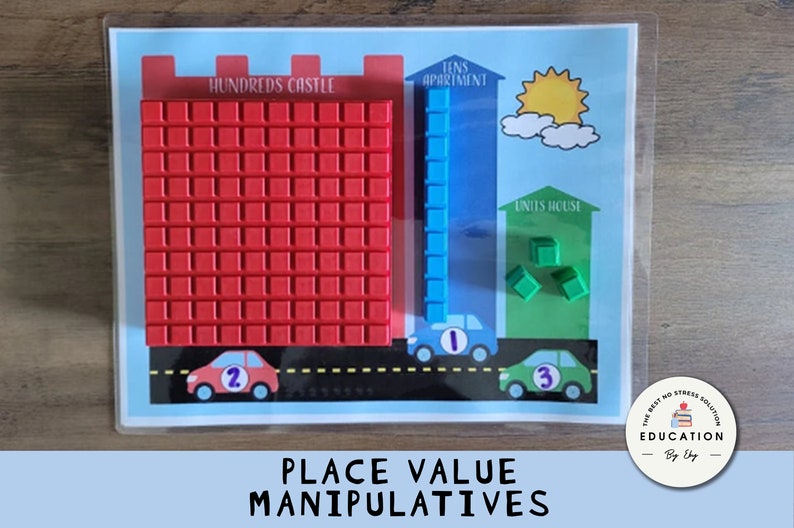 Place Value Student Manipulative, Greater Than Less Than Equal To ...