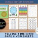 Telling Time Board Game, Telling Time Worksheets, Telling Time Posters ...