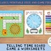 Telling Time Board Game, Telling Time Worksheets, Telling Time Posters ...