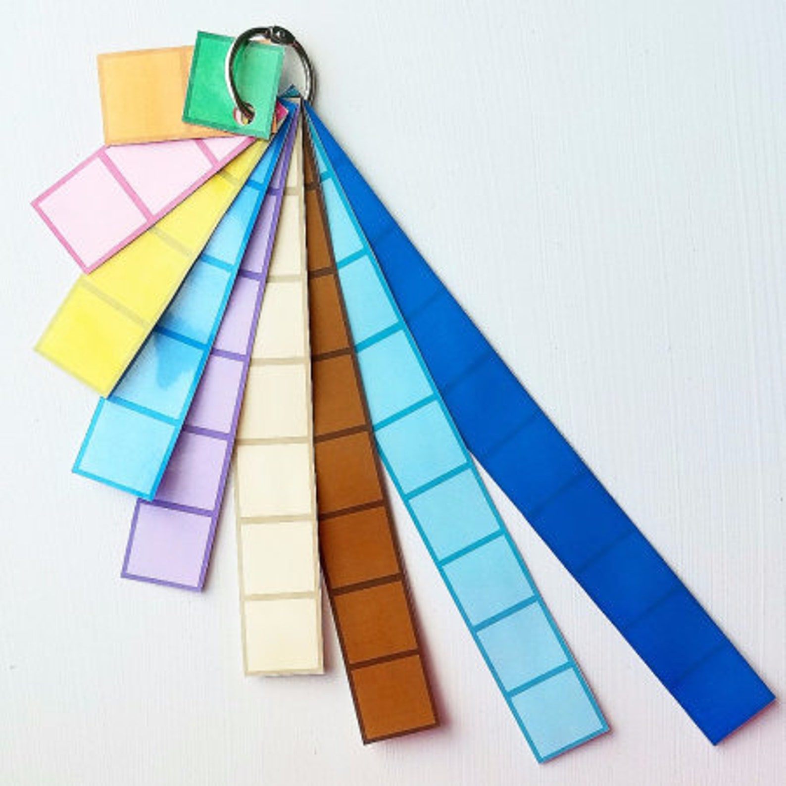 Math Manipulatives Space Saving Color Coded Take Anywhere | Etsy