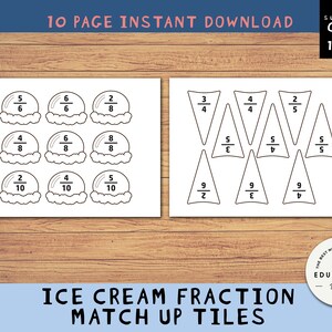 Fraction Game, Fraction Match Up, Learn About Fractions, Fraction ...