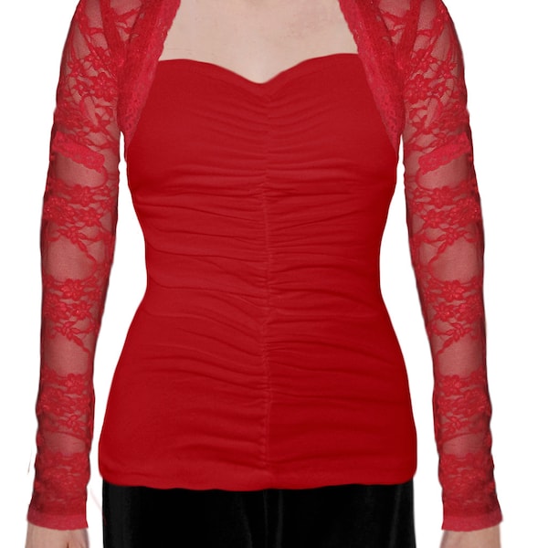 Red Bolero Jacket - Etsy