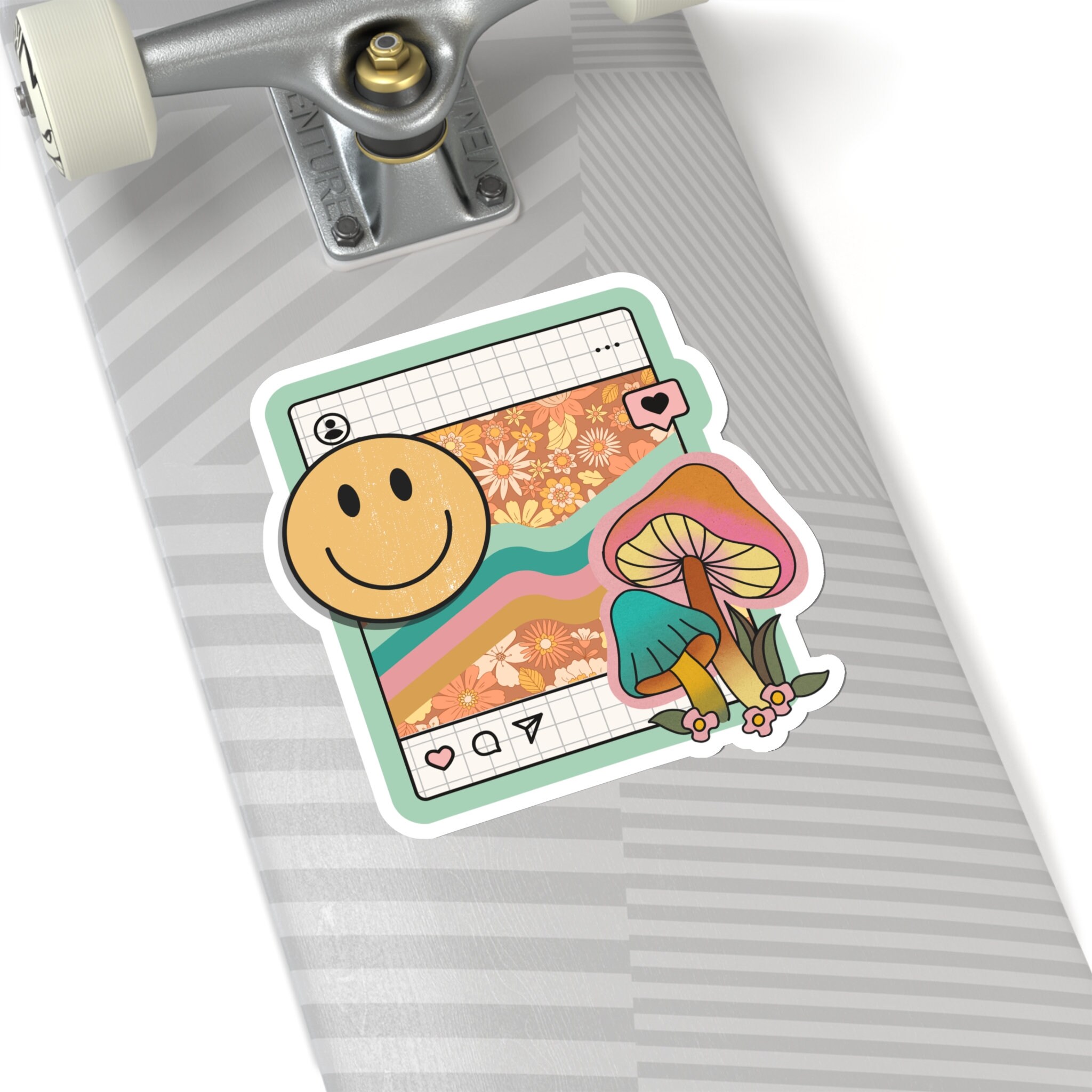 Groovy Retro Sticker - Etsy