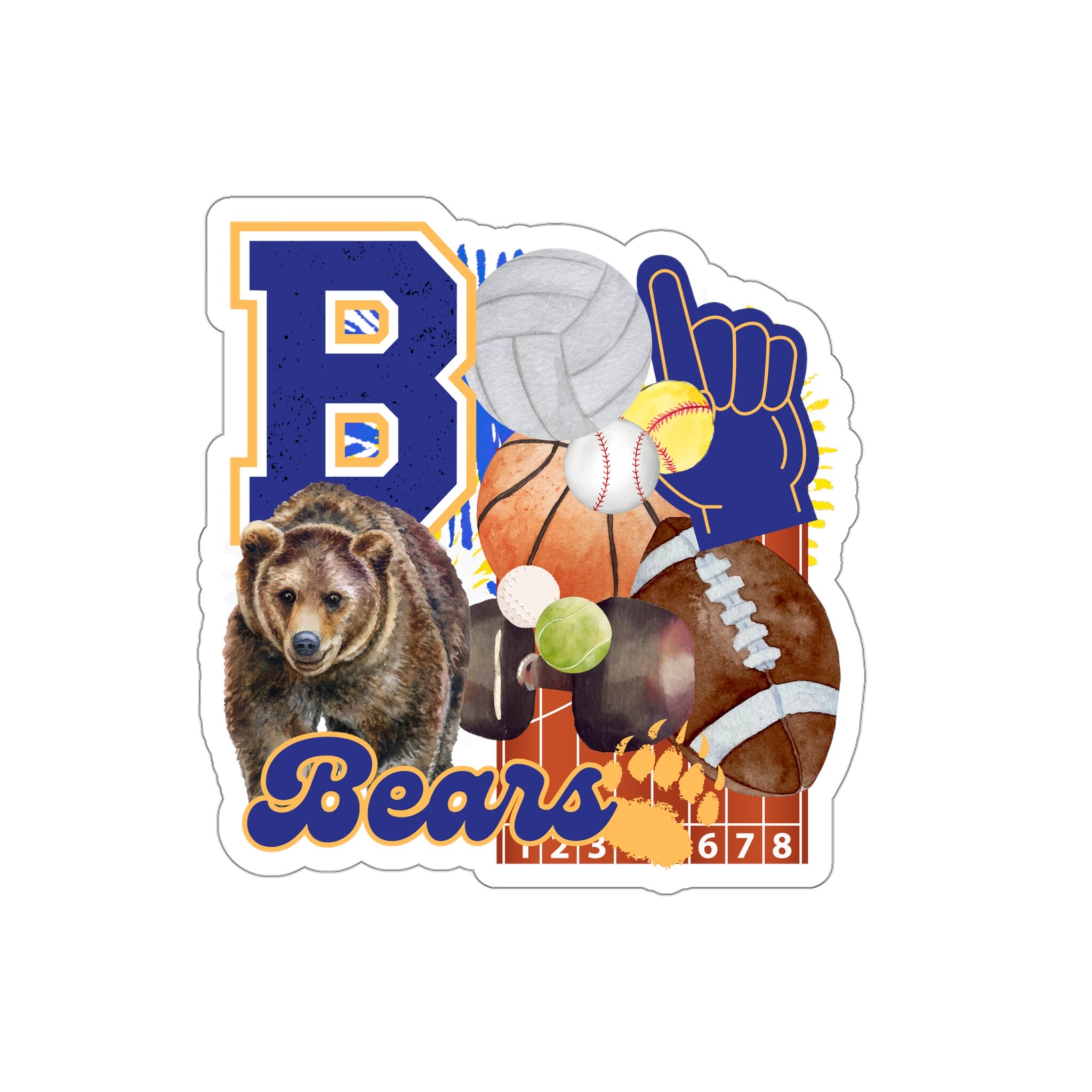 Brownsboro Bear Spirit Sticker - Etsy