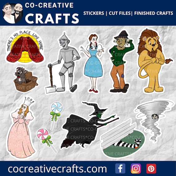 Wizard of Oz Stickers & Magnets Movie Stickers Classic - Etsy