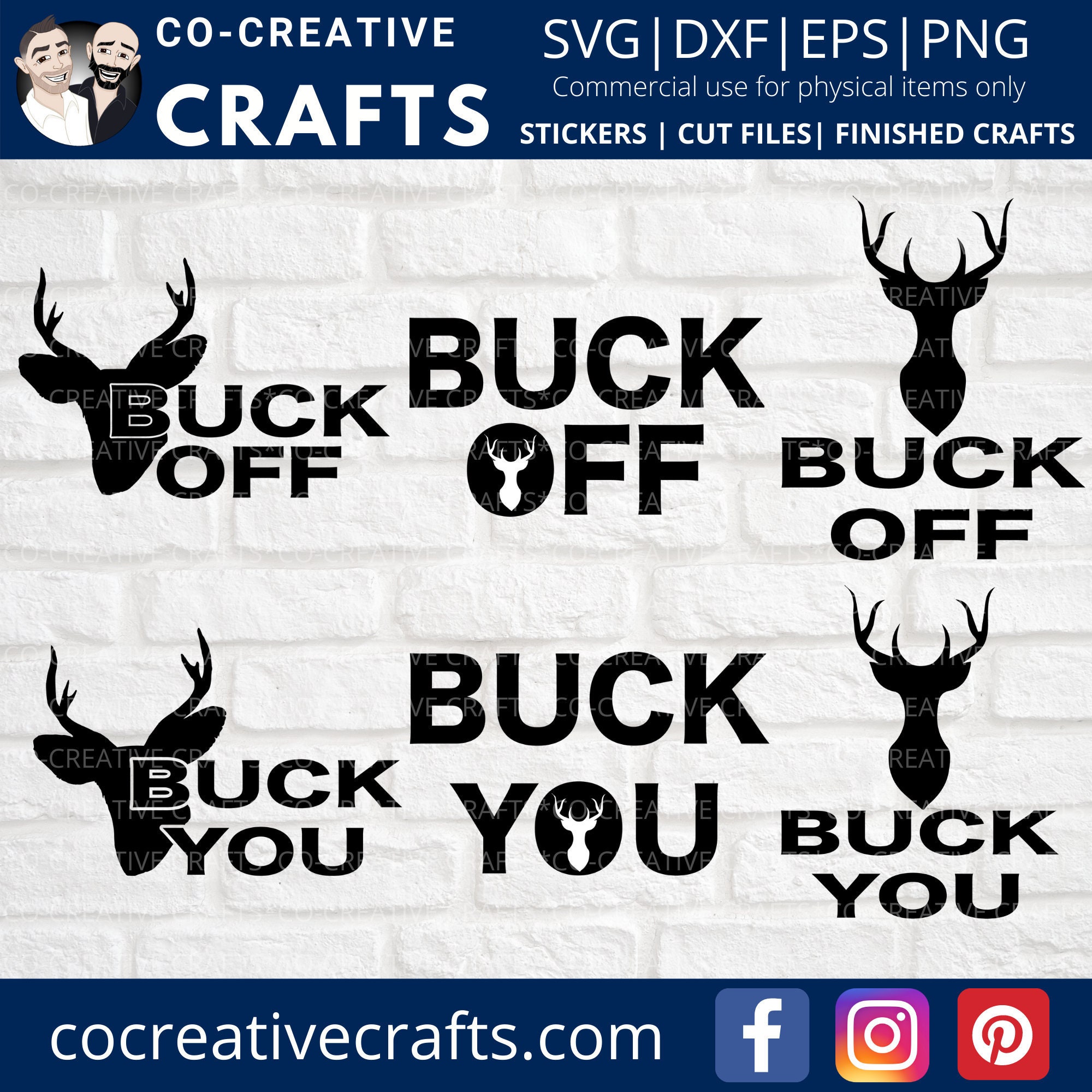 What the Buck SVG Bundle Buck off Svg Buck You Svg Bucks | Etsy
