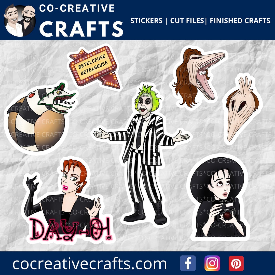 Beetlejuice Stickers & Magnets | Movie Stickers | 80s Stickers | Laptop ...