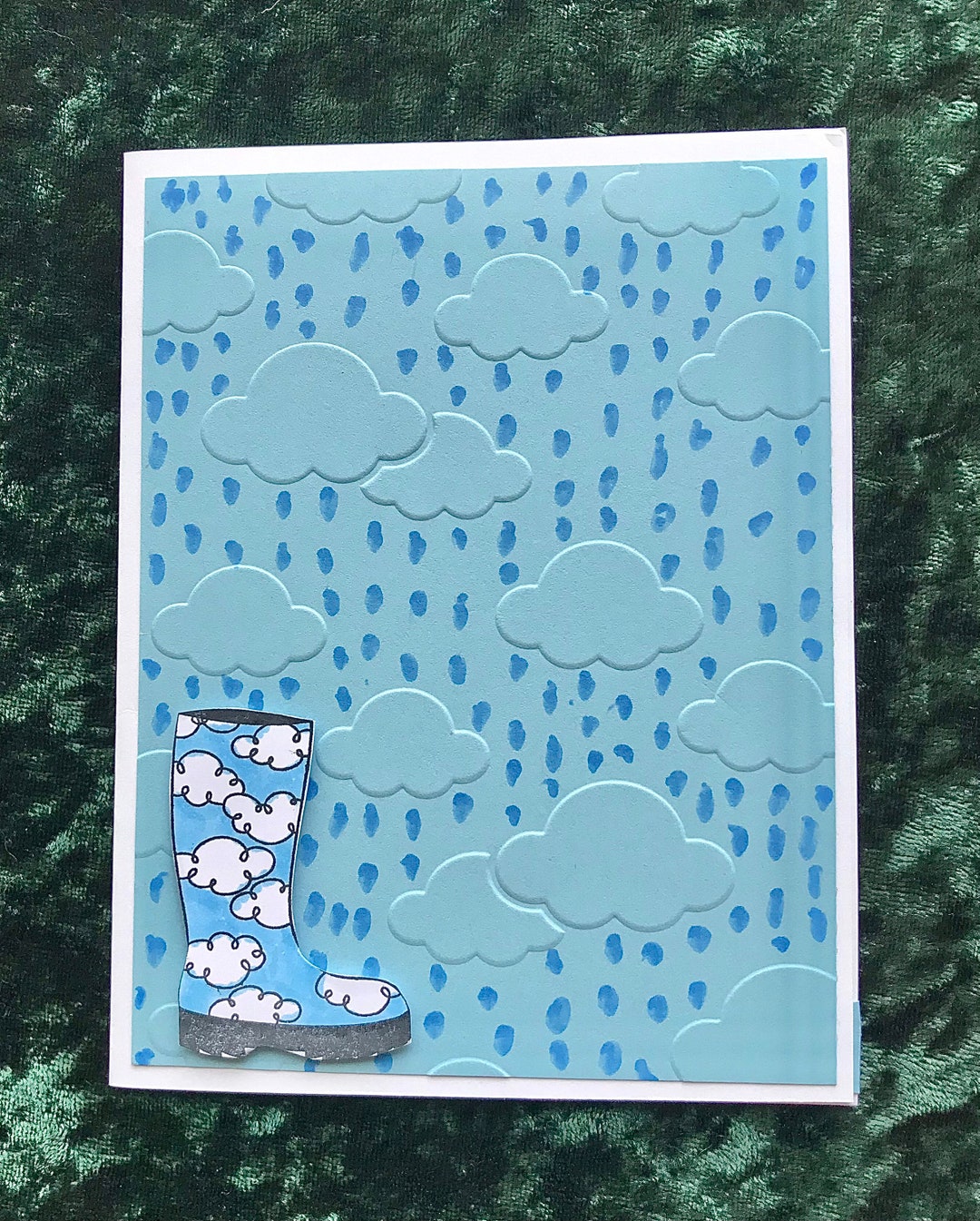 Rainboot Wedding Shower Card, Rain Wedding Shower Card, Clouds Wedding ...