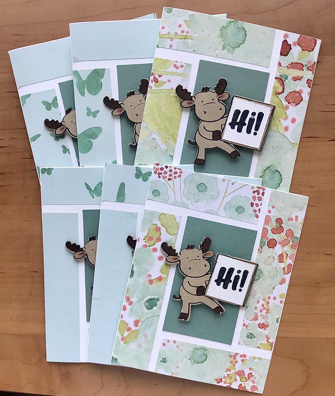 Note Cards, 6 Pack Note Cards, Moose Note Cards, Blank Note Cards ...