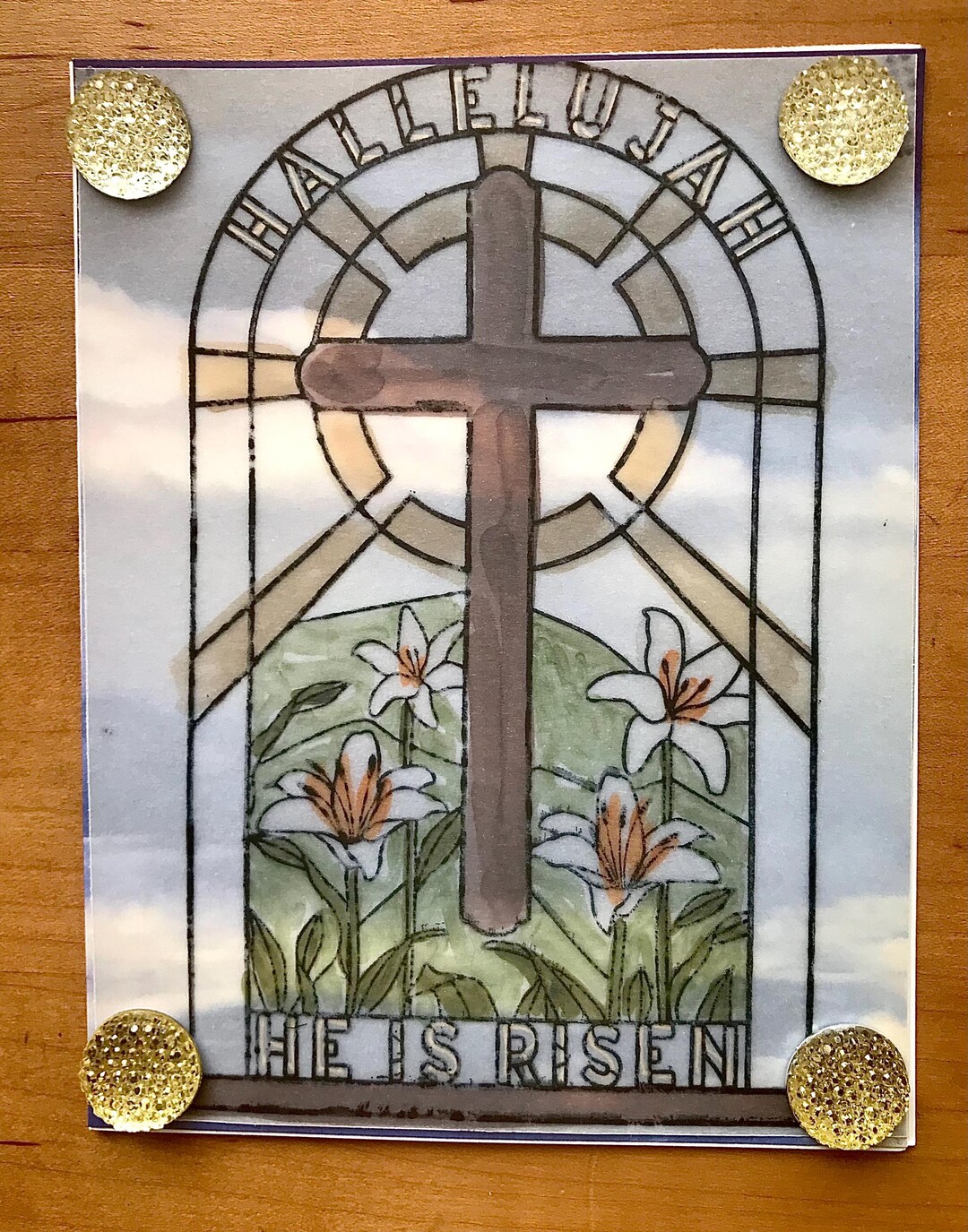 Easter Card, Religious Easter Card, Floral Easter Card, Easter Card ...