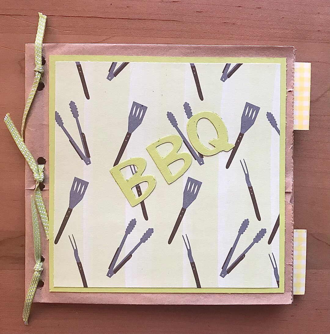 BBQ Scrapbook, Scrapbook, BBQ Utensils Scrapbook - Etsy