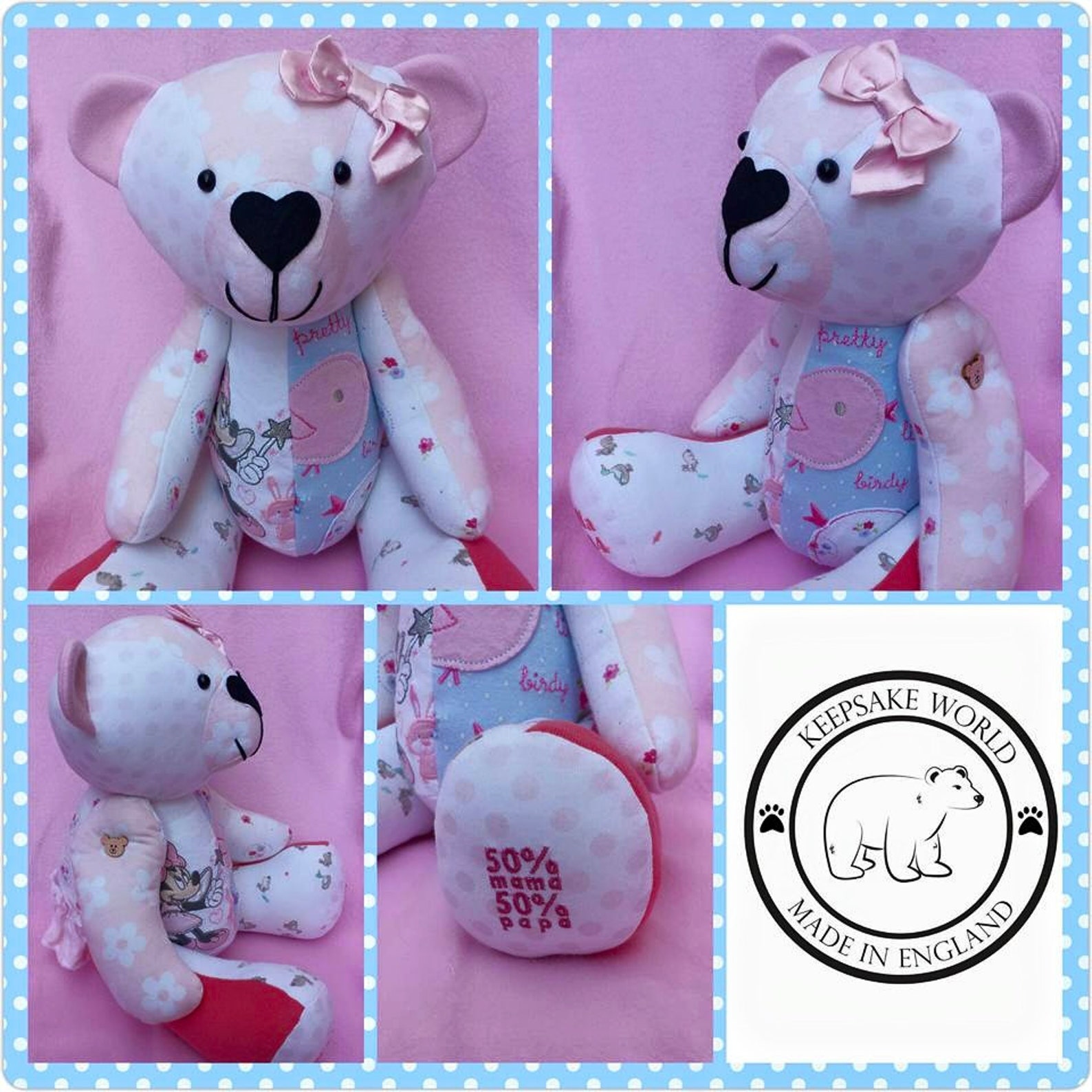 Keepsake Memory Bear From Baby Clothes - Etsy