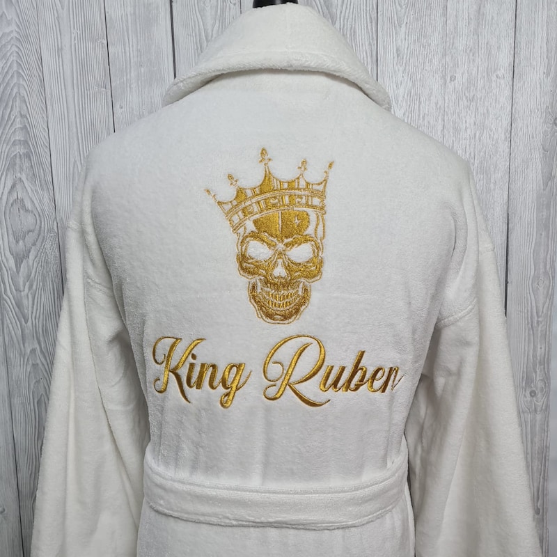 Skull Mens Robe - Etsy