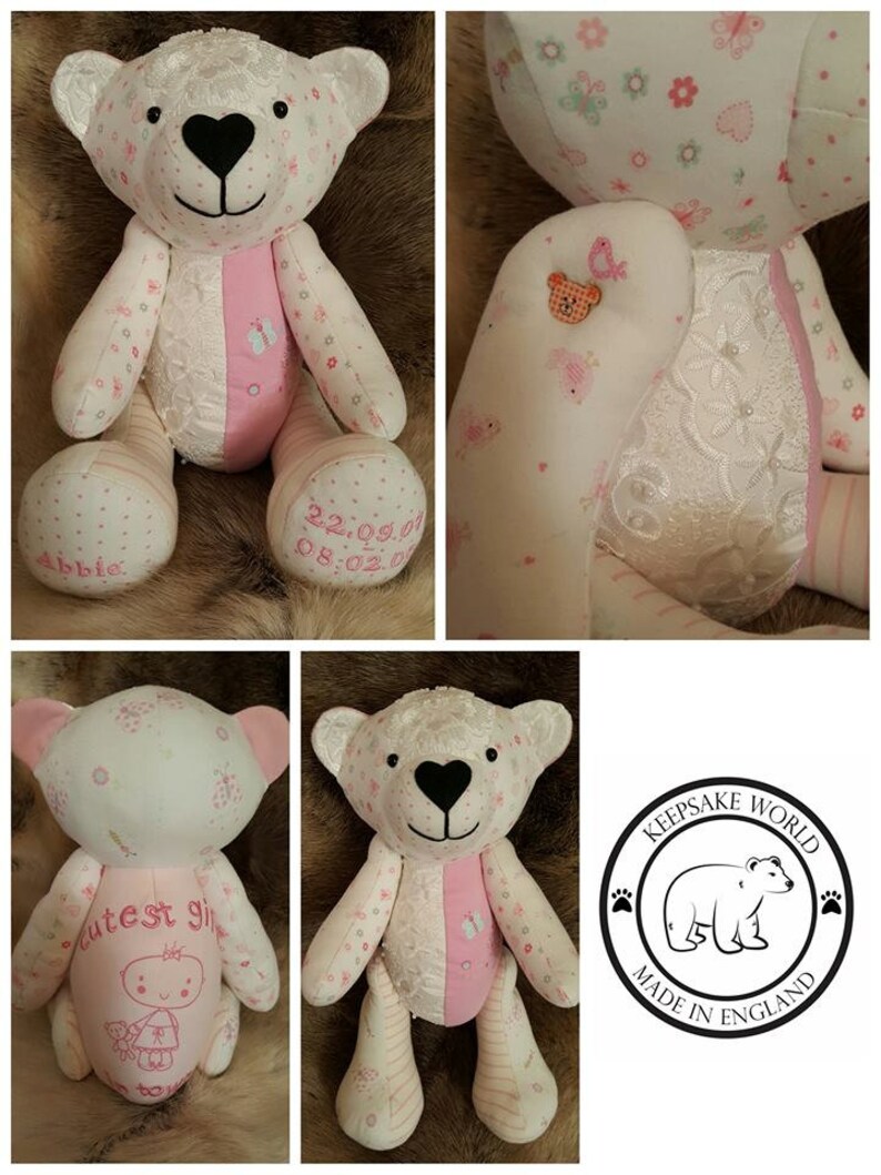 Keepsake Memory Bear From Baby Clothes - Etsy