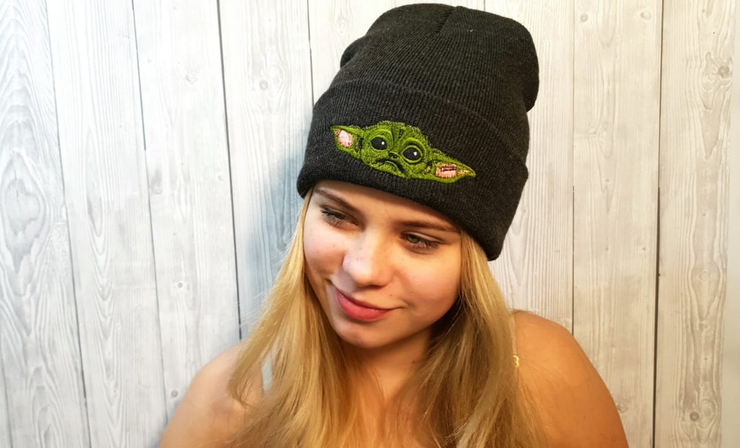 Embroidered Beanie Hat Cute Green Alien Baby - Etsy