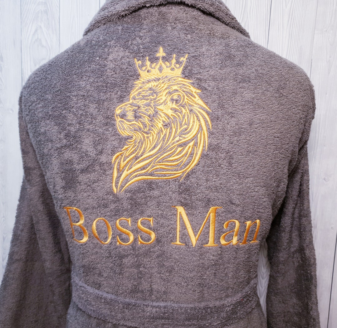 Personalised Custom Bath Robe for Men, Robe for Women, Customized Bath ...