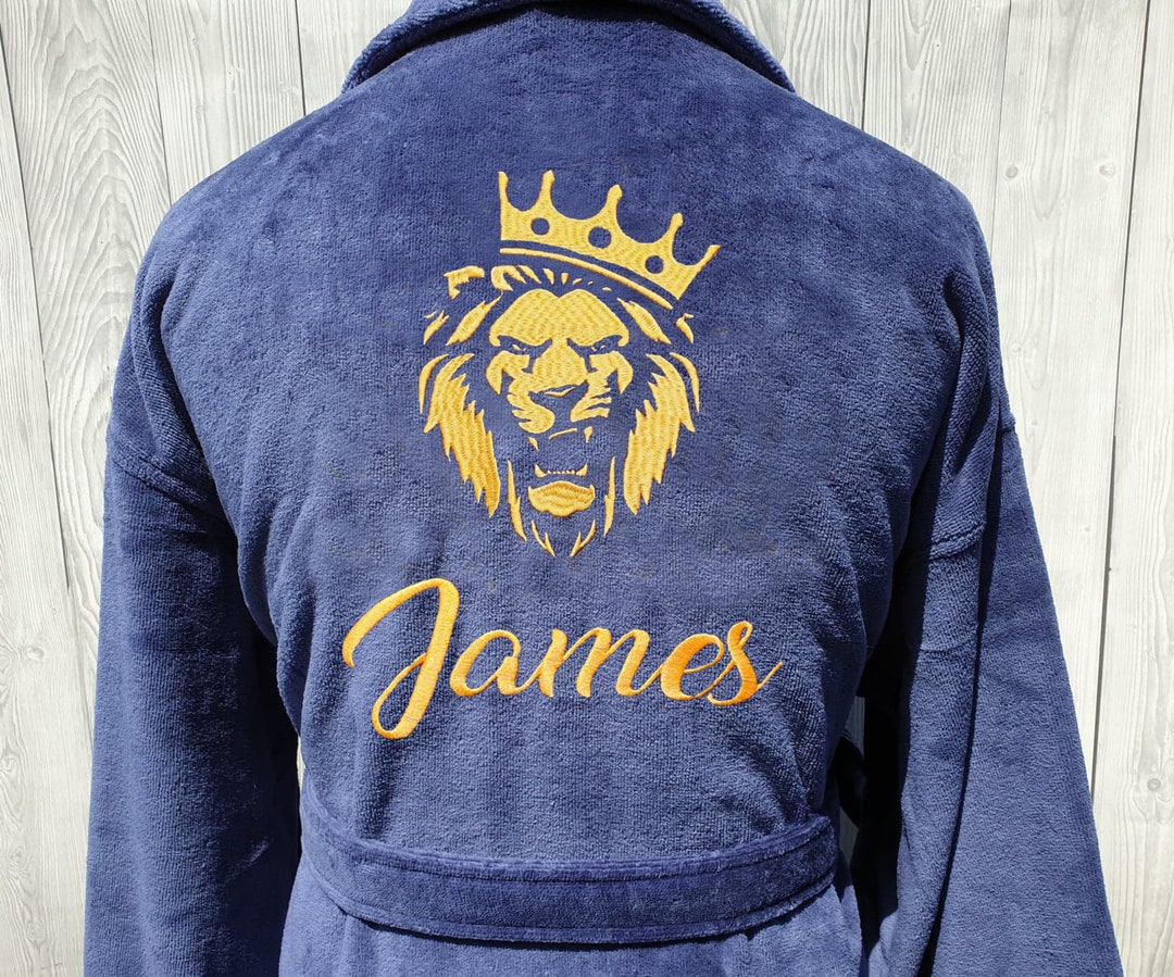 Personalized Custom Bath Robe for Men, Customized Bath Robe, Spa Robe ...