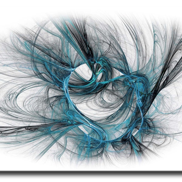 Teal Abstract Art - Etsy