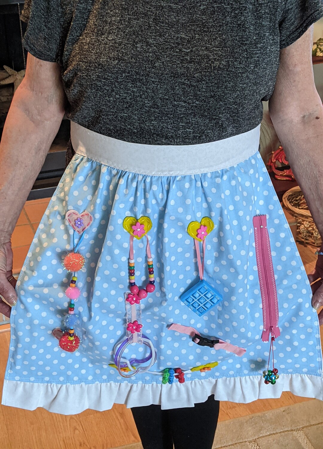 Fidget Apron for Dementia, Alzheimer's, Restless Hands Activity - Etsy