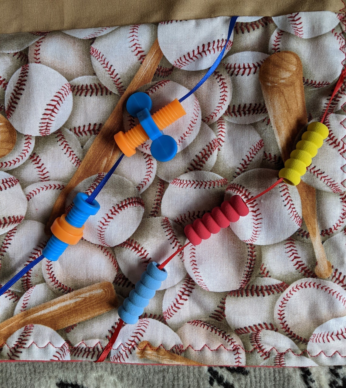 Fidget Blanket Baseball Blanket Busy Blanket Alzheimers | Etsy