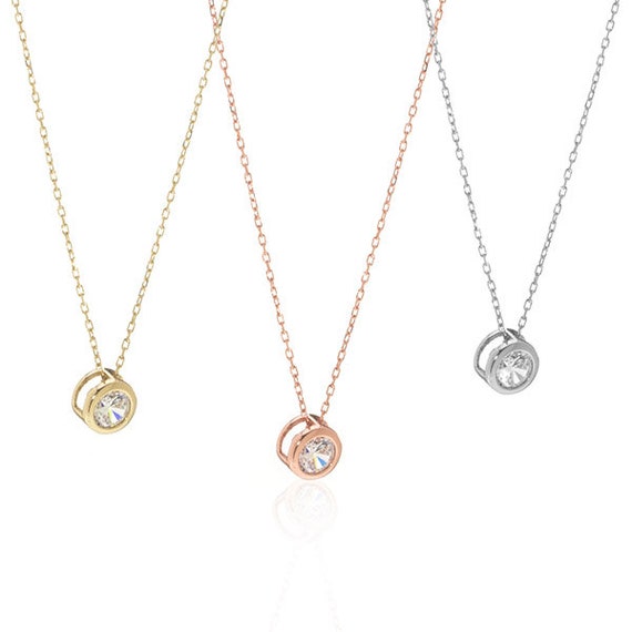 Molly Necklace Simple Stone Necklace Jewelry Pendant Necklace Everyday Wear Jewelry