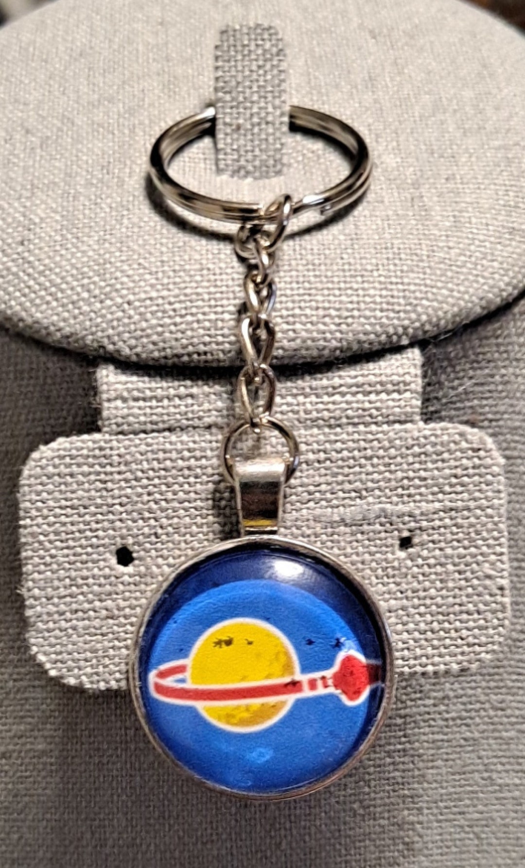 LEGO Space Logo Keychain - Etsy