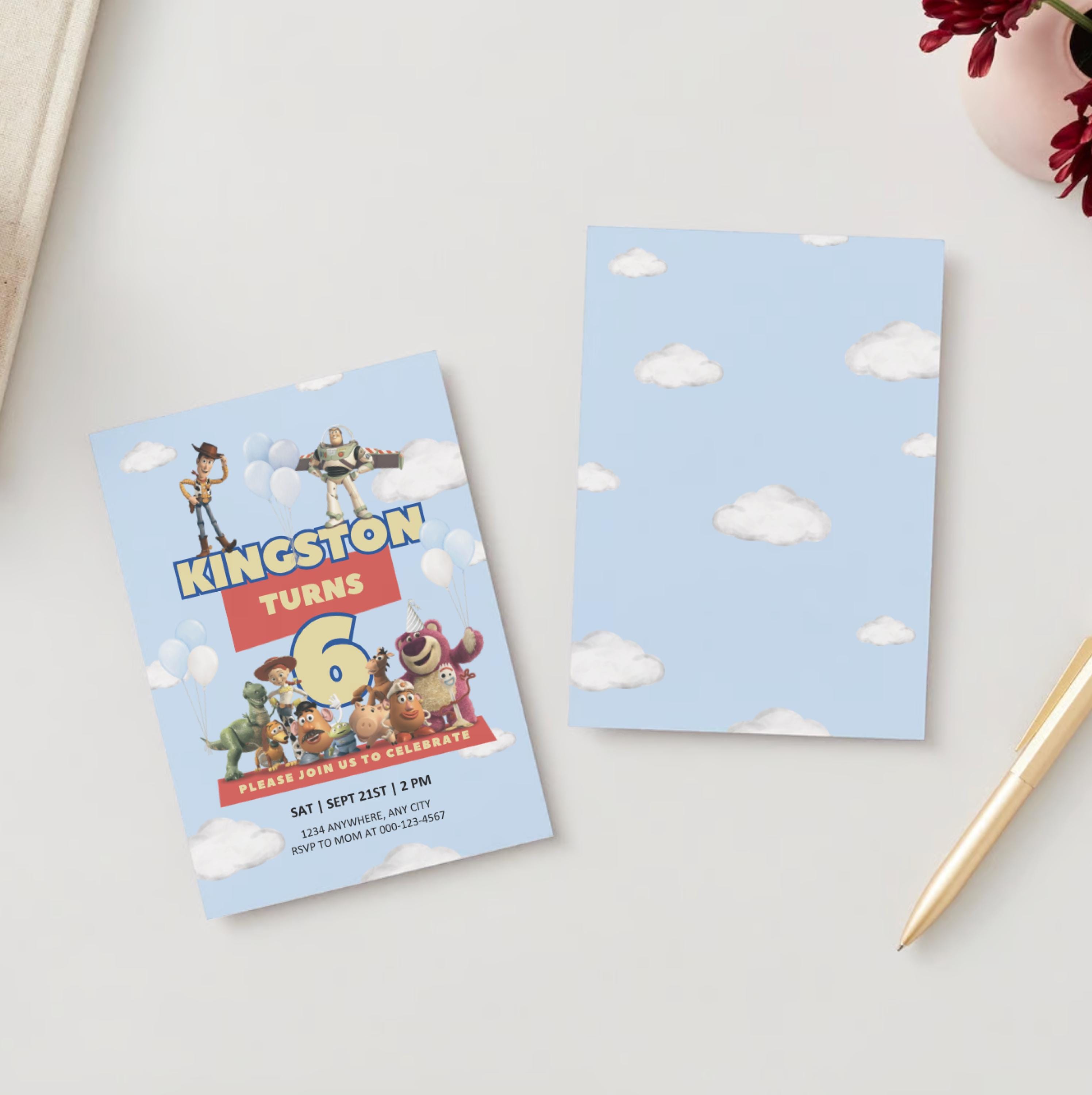 Editable Toy Story Birthday Invitation - Digital Download, Easy to Edit ...