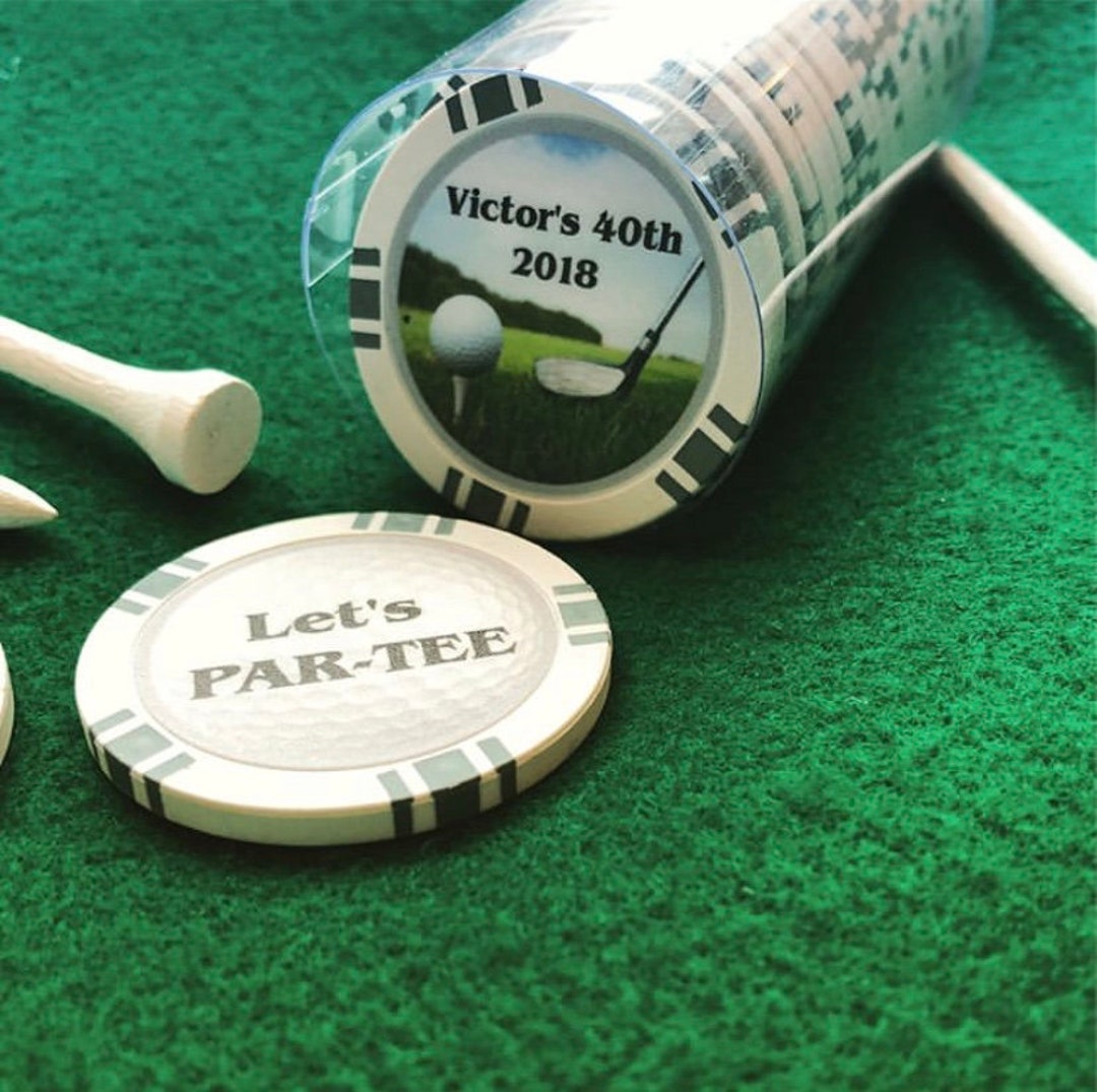 25 Custom Golf Ball Markers With Carrying Tube, Golf Ball Markers, Golf ...