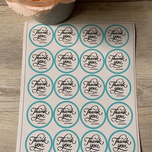 Thank You for Your Purchase Stickers | Thank You Labels | Small ...