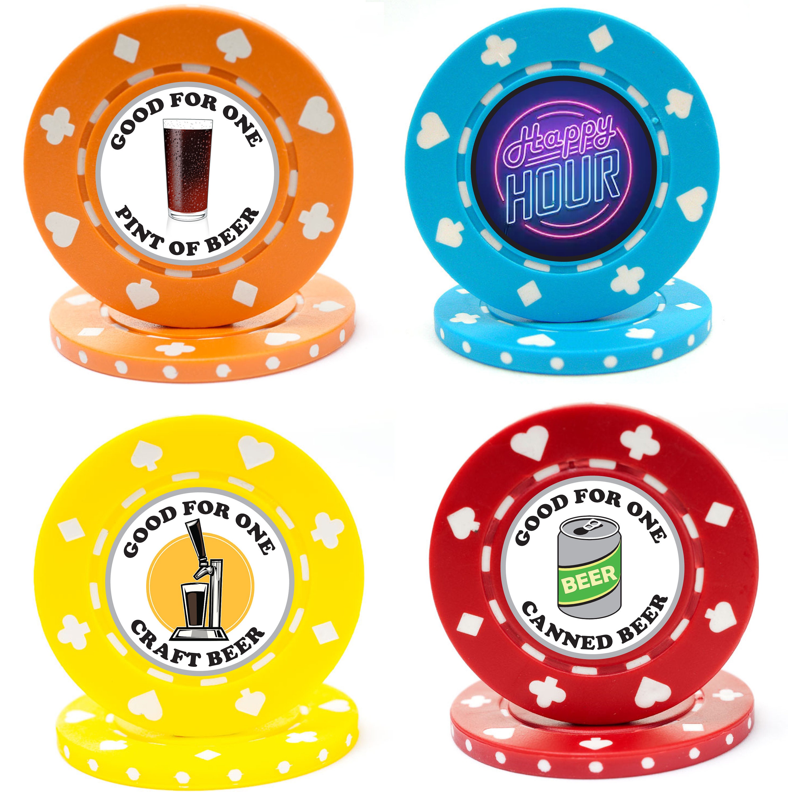 Custom Drink Chips, Drink Token, Free Drink, Drink Chips, Poker Chip ...