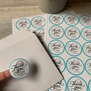 Thank You for Your Purchase Stickers | Thank You Labels | Small ...