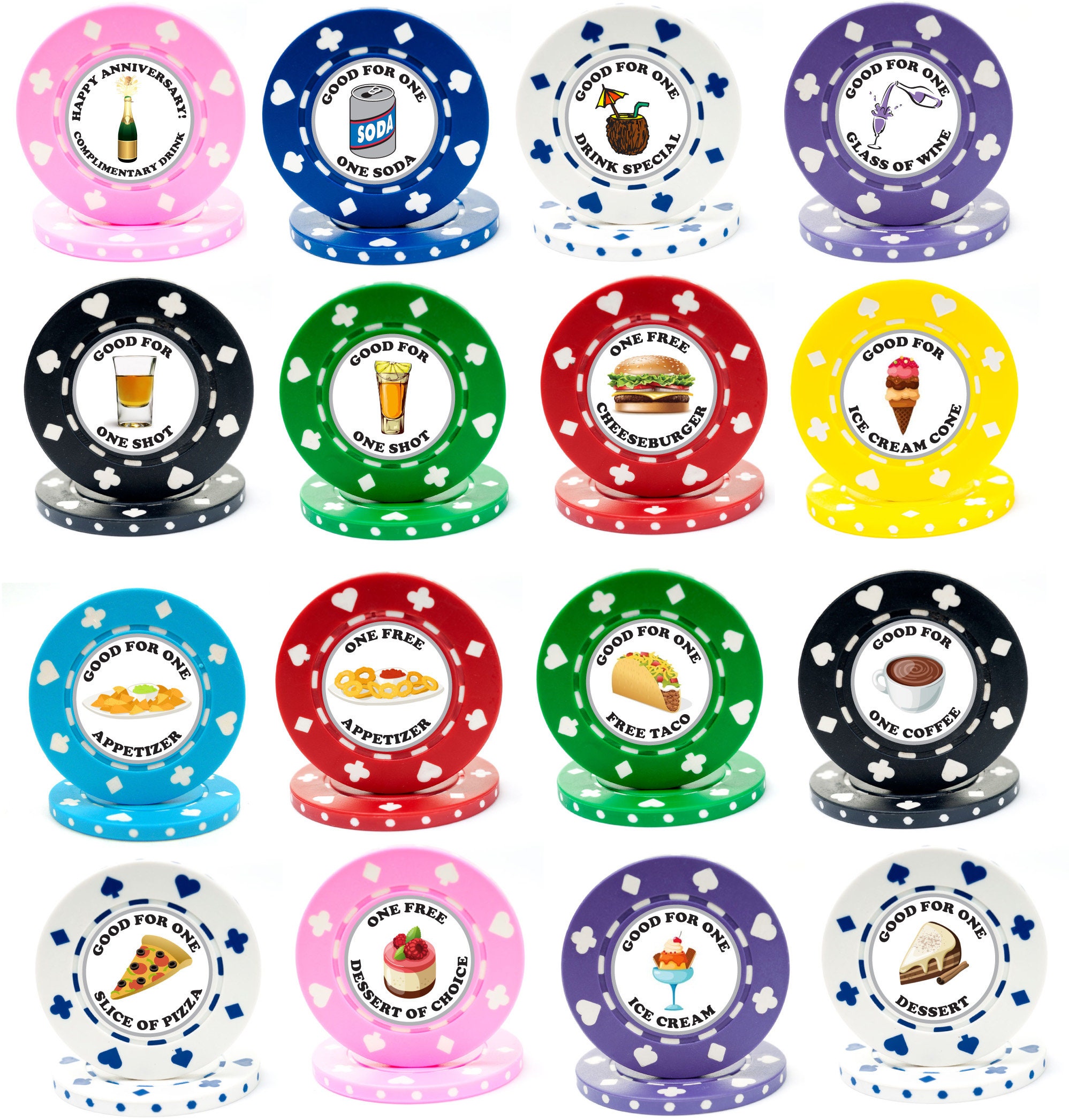 Custom Drink Chips, Drink Token, Free Drink, Drink Chips, Poker Chip ...