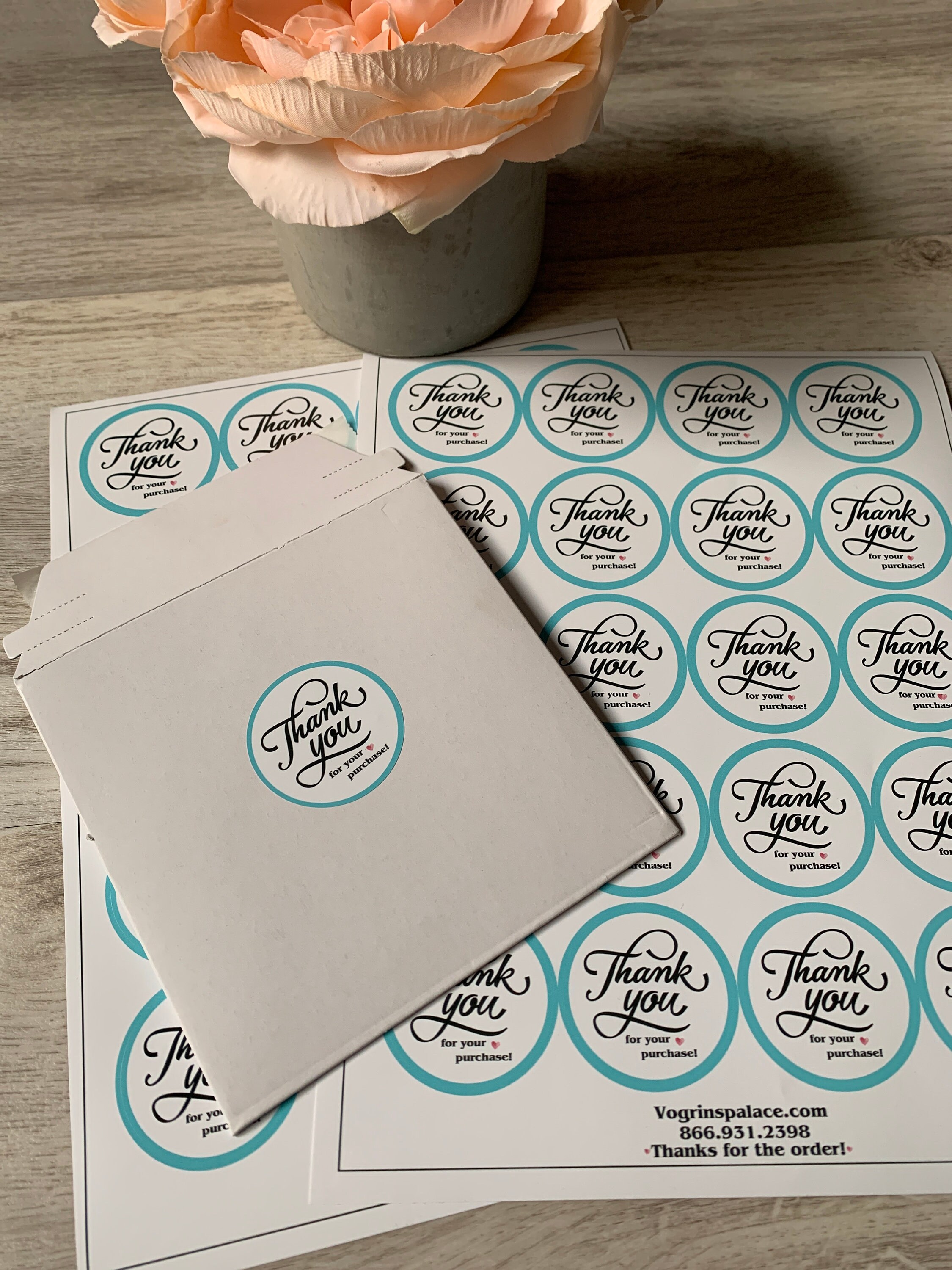 Thank You for Your Purchase Stickers Thank You Stickers - Etsy