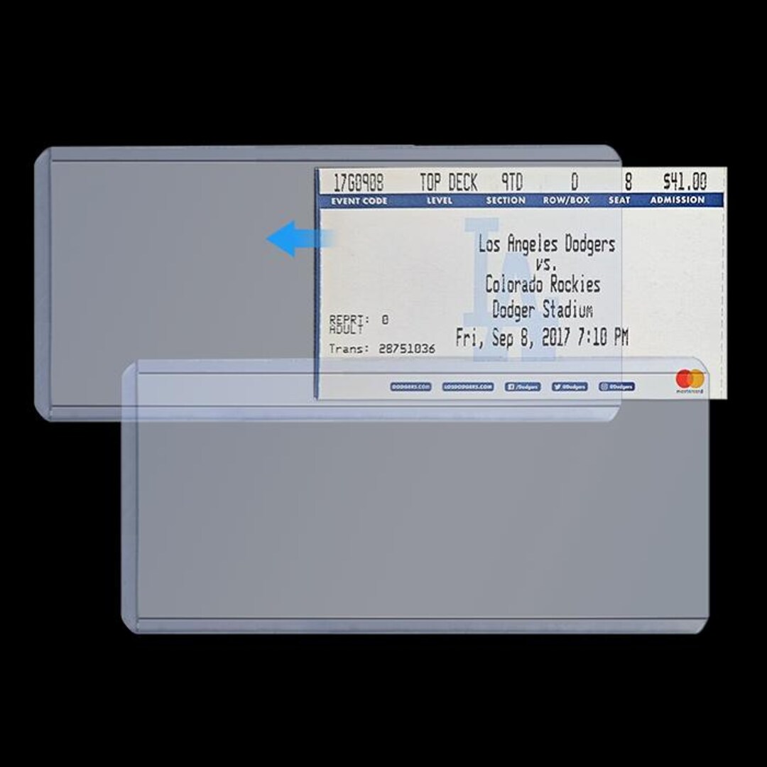 Ticket Stub Holders - for Concerts, Ticketmaster Events, Sporting ...