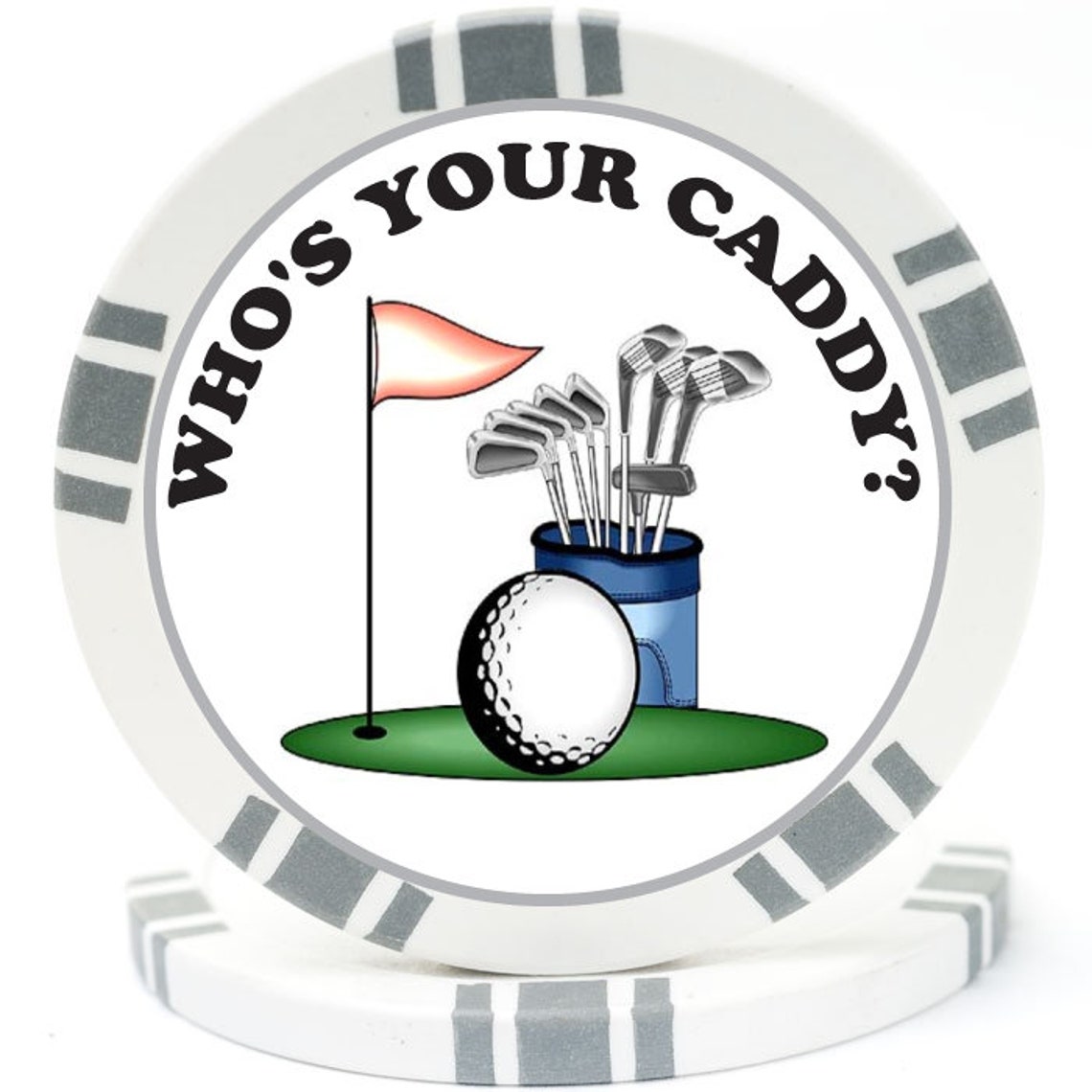 100 Custom Golf Ball Markers With Carrying Tube, Golf Ball Markers ...