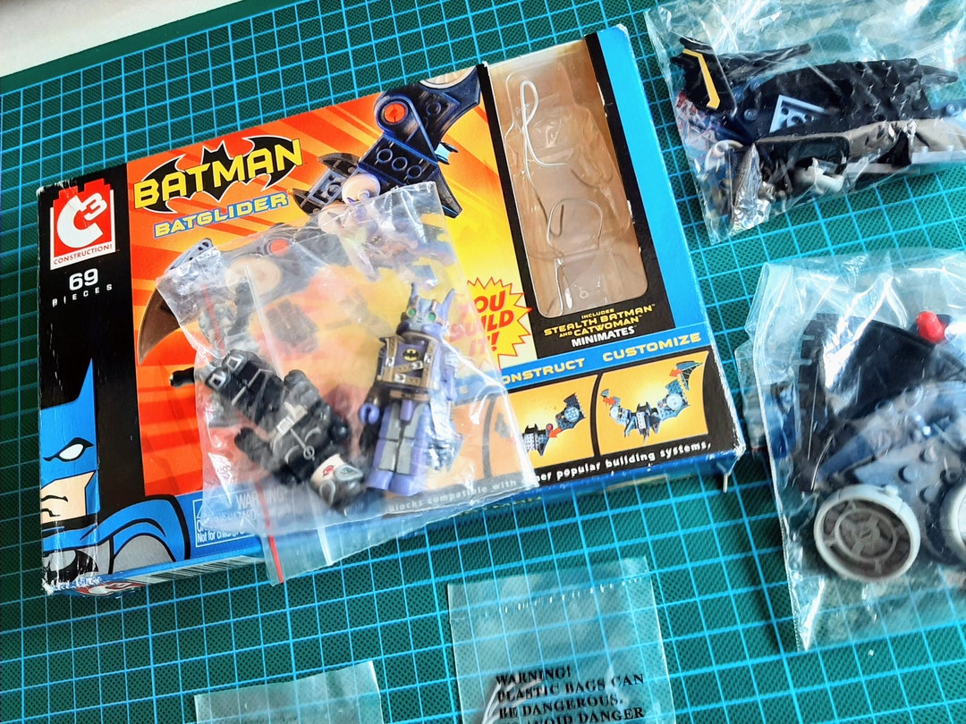 Batglider Batman C3 Construction Minimates Stealth Batman & Catwoman ...