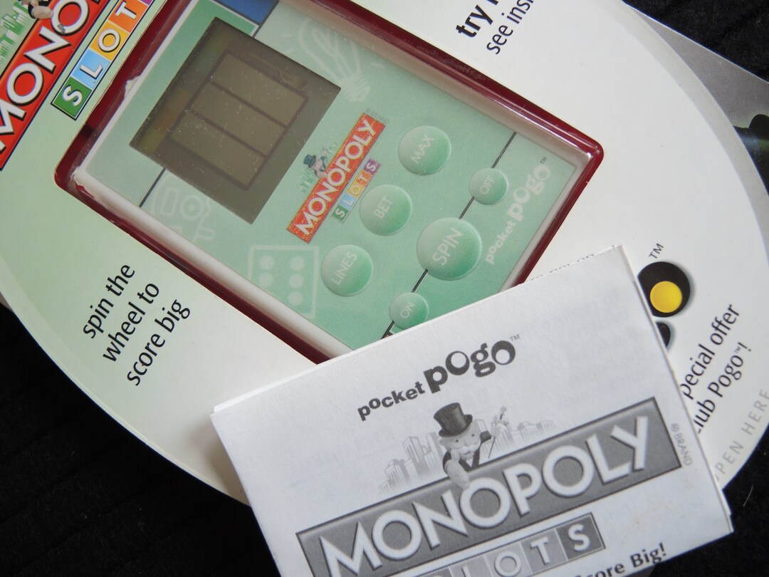 Monopoly Slots - Pocket Pogo Electronic Handheld Game - Etsy