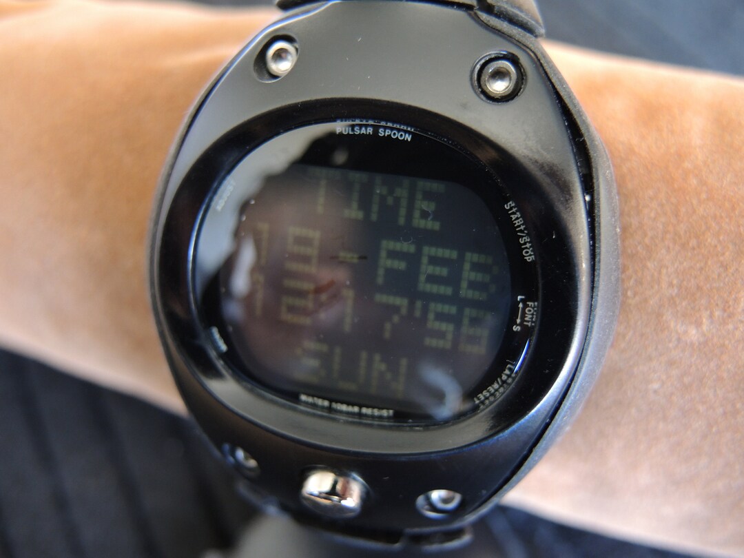 Pulsar Spoon W854-4020 Vintage Wristwatch Rare Works - Etsy