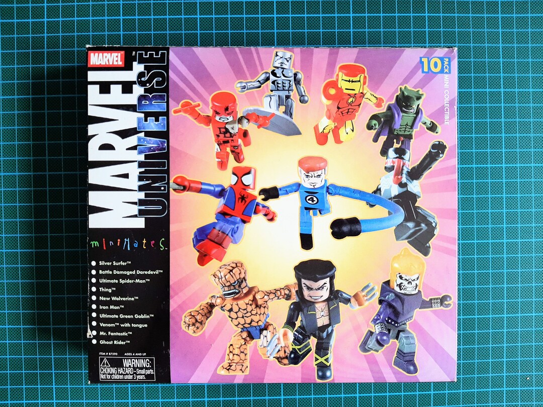 Minimates Art Asylum Marvel Universe Figure Toys Spiderman Iron Man ...